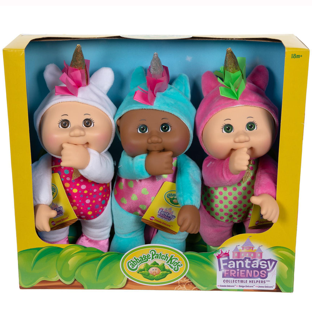 9" Fantasy Friends 3pk Unicorns Cabbage Patch Kids
